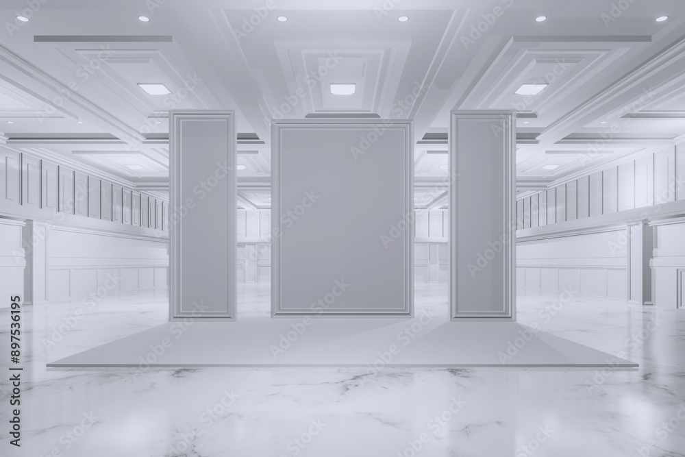 Empty Backdrop Design for mockup and Corporate identity,booth ...