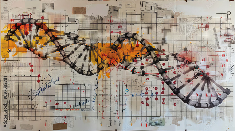 Incorporate educational elements, such as labeled diagrams of DNA ...