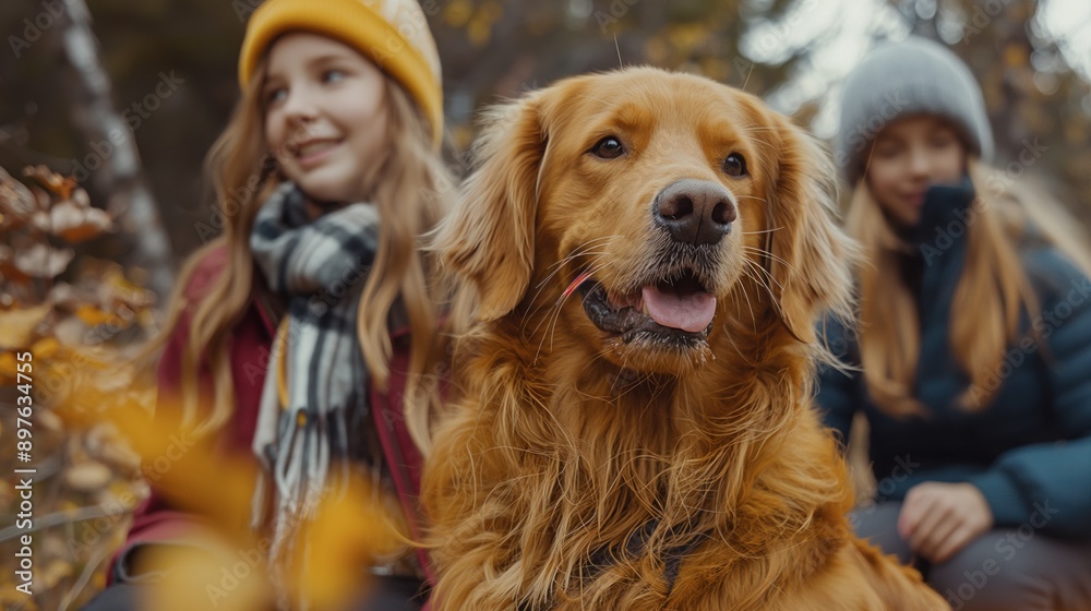 Family with pets, showcasing the inclusion of animals as vital members ...