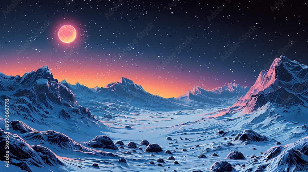 Detailed image of the Kuiper belt, illustrating the icy and rocky ...