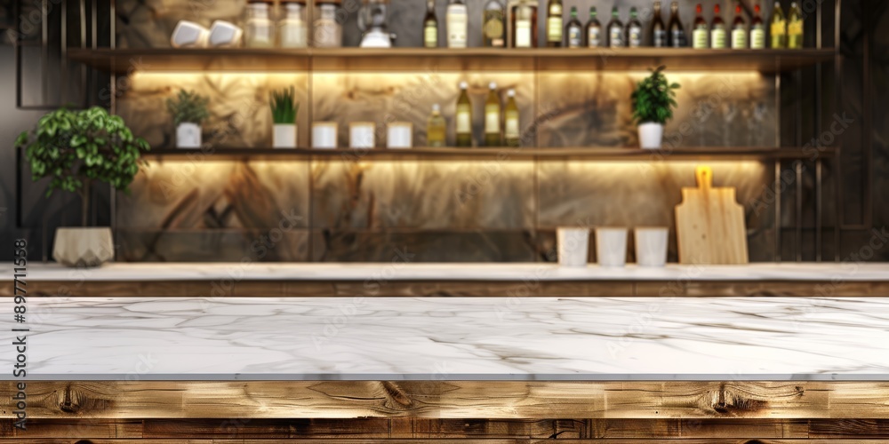 Kitchen podium background food product stand table pedestal display ...