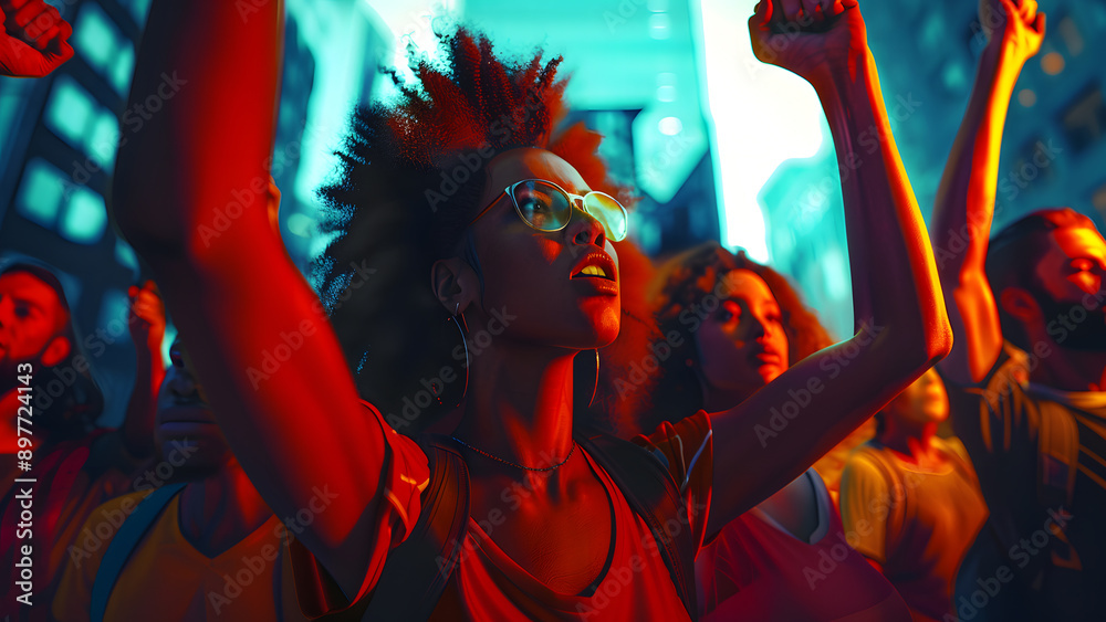 realistic high-resolution photo of concert, with detailed background ...