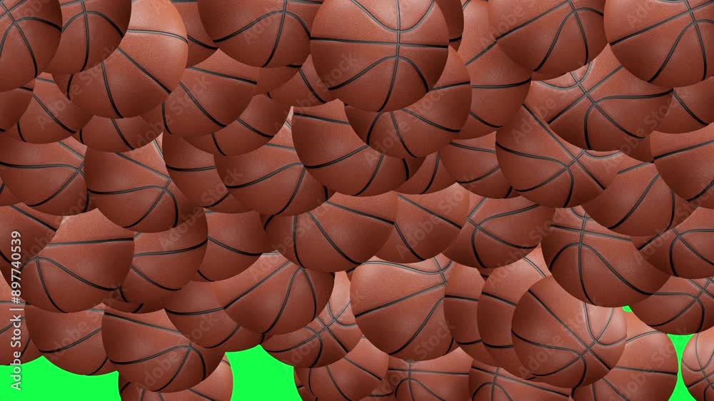 Basketball Transition Animation. 4K, Alpha Channel. You can use both ...