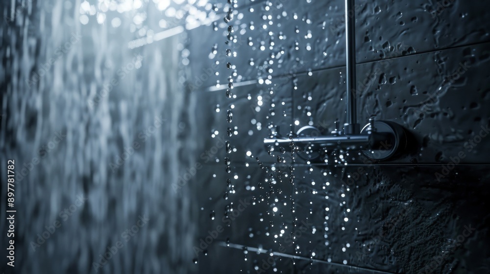 high-resolution, ultra-realistic, 4K, cinematic image of a shower Stock ...