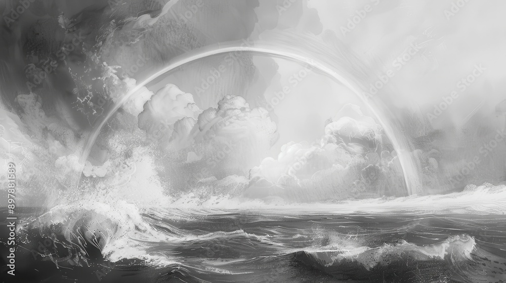 Genesis,Covenant of the Rainbow:Modern Bible wall art of the rainbow as ...