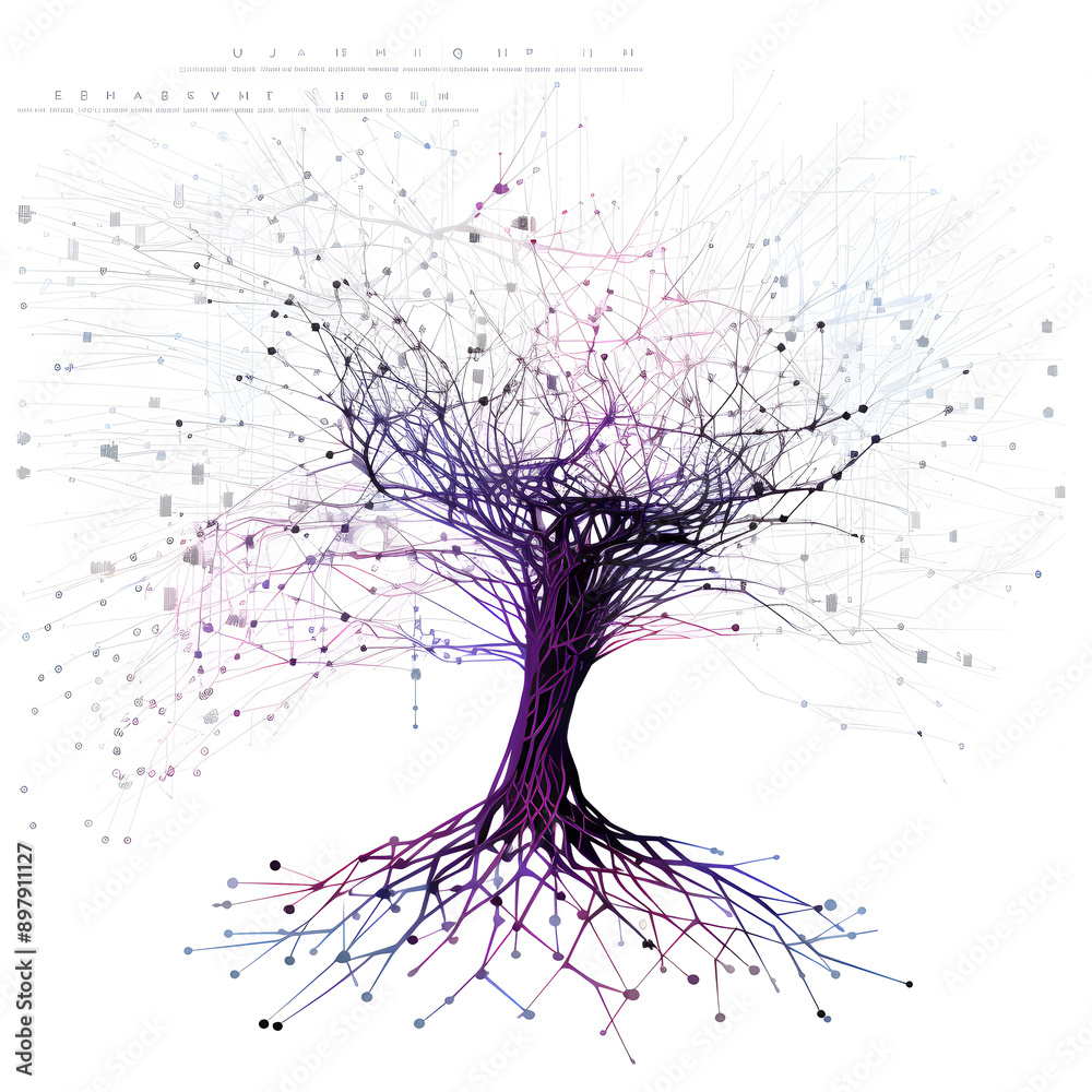 High-resolution Image of a Deep Learning DL Decision Tree Model as a ...