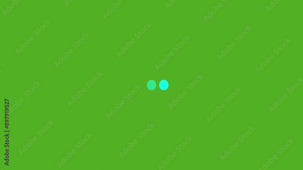 Animated spinning load icon with alpha channel with green screen. 3d ...