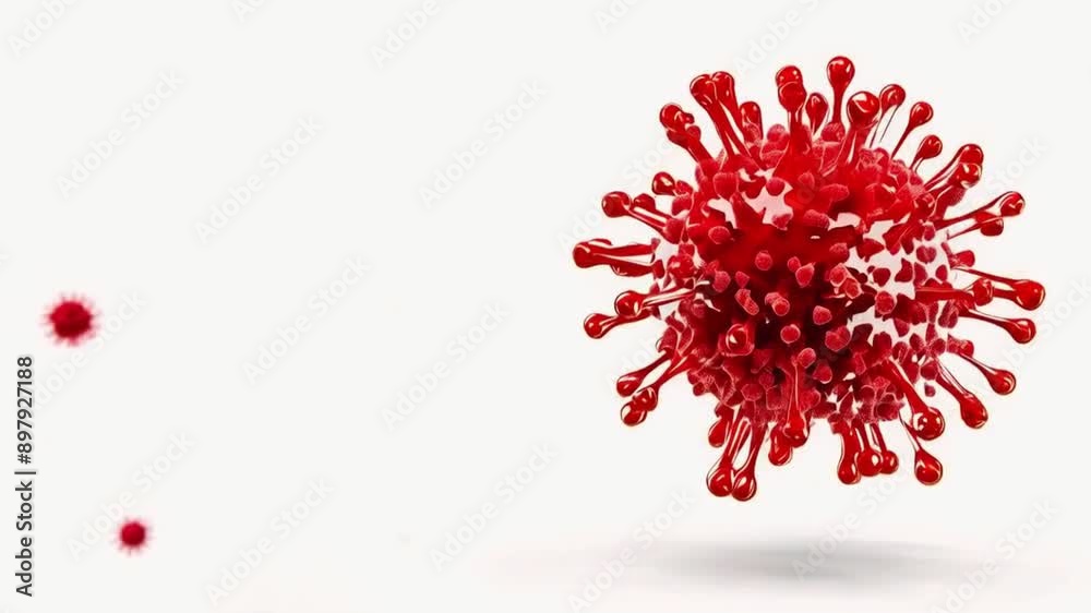 Virus. microbe isolated on white background. Computer virus, allergy ...