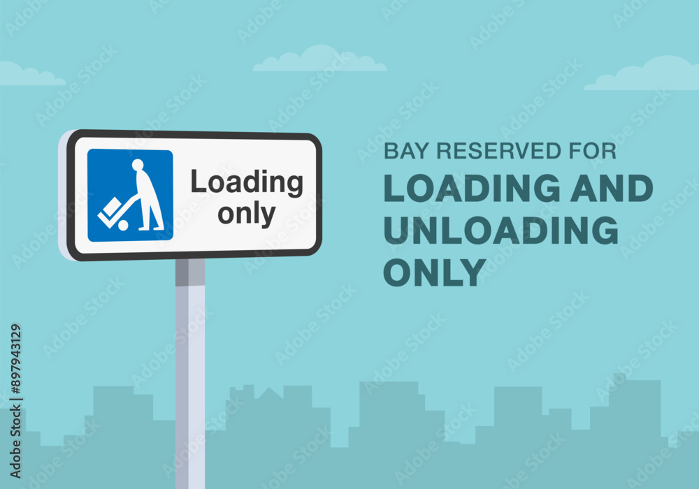 Safe driving tips and traffic regulation rules. Close-up of a british ...