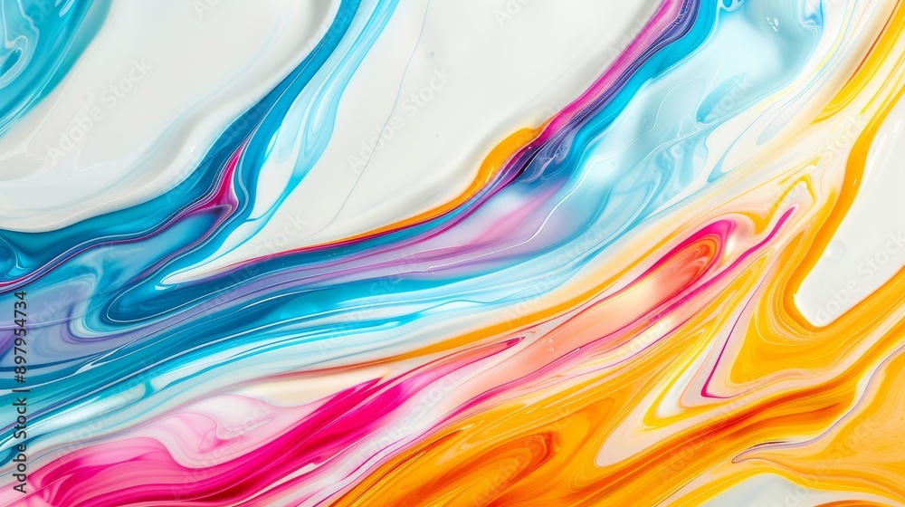 Continuous epoxy resin artwork with fluid transitions, cohesive swirls ...