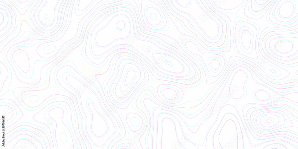 Natural printing illustrations of maps. panorama view multicolor wave ...