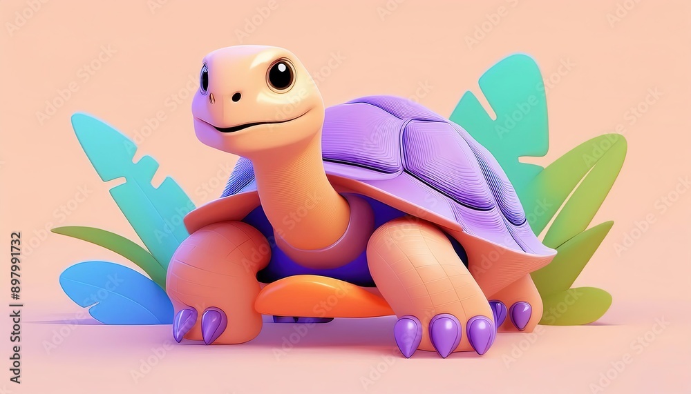 Land-based reptile with dome-shaped shell. Known for patience and ...