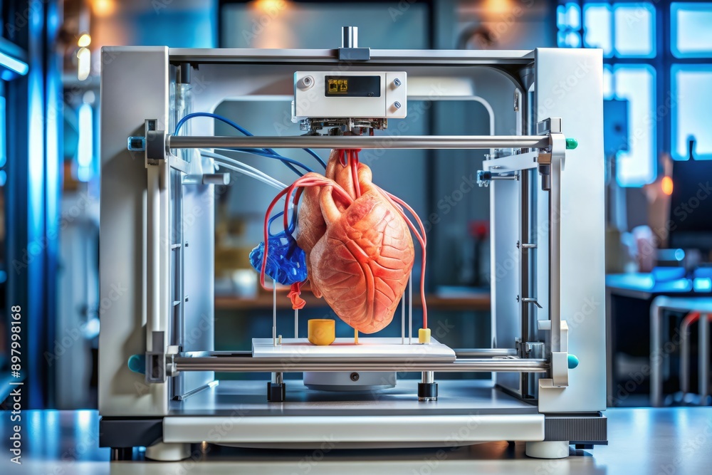 Intricate veins and layers of a human organ replica emerge with ...