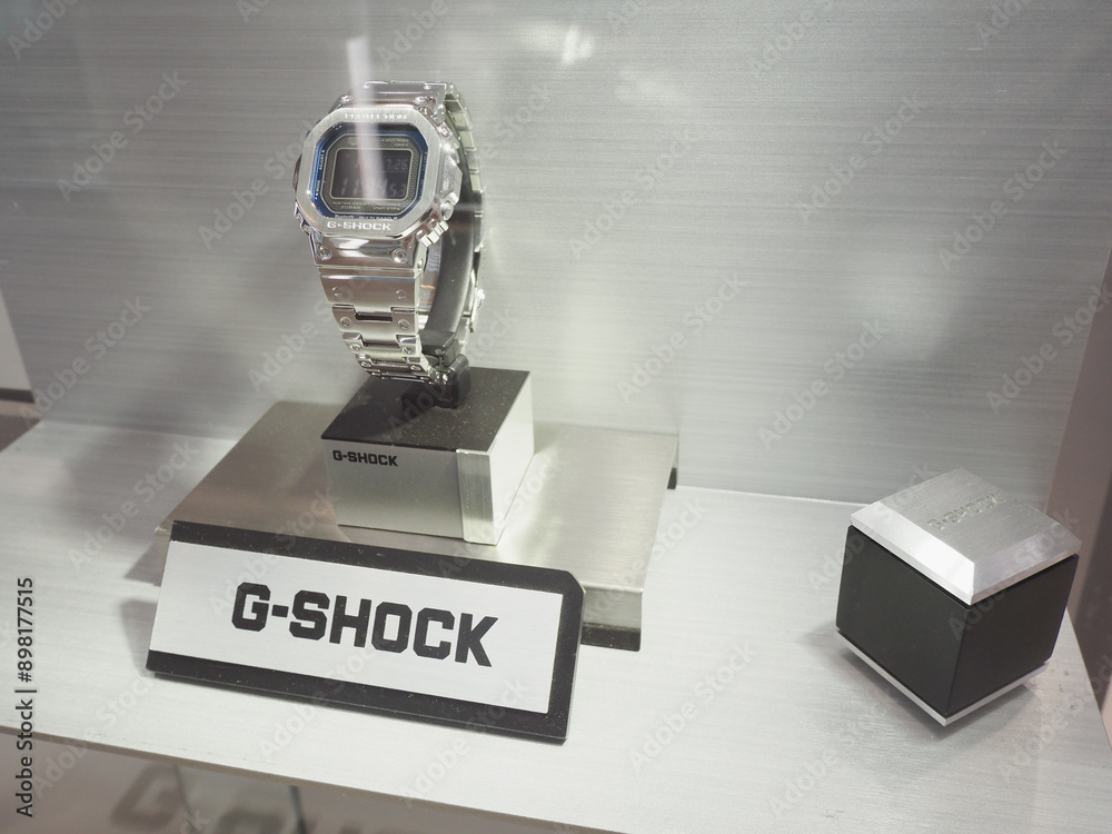 TOKYO, JAPAN - July 26, 2024: A Casio G-Shock watch on display in the ...