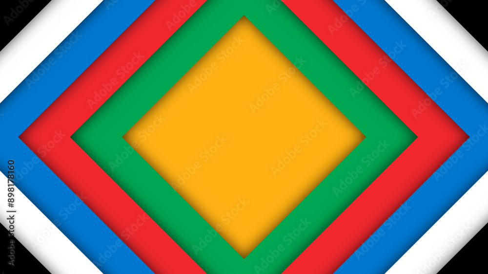 Abstract colored background for the Olympic Games. Geometric shapes in ...