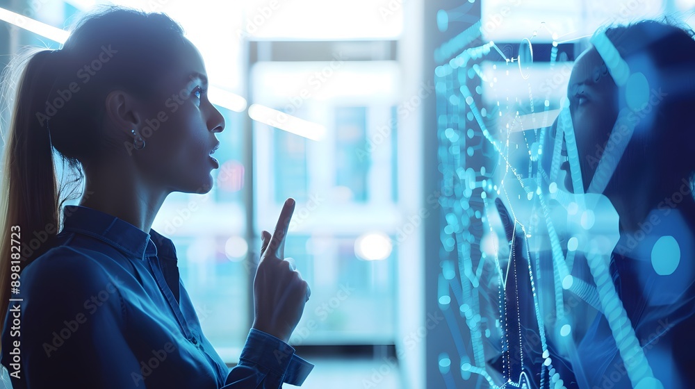 A digital training session highlighting effective verbal and nonverbal ...