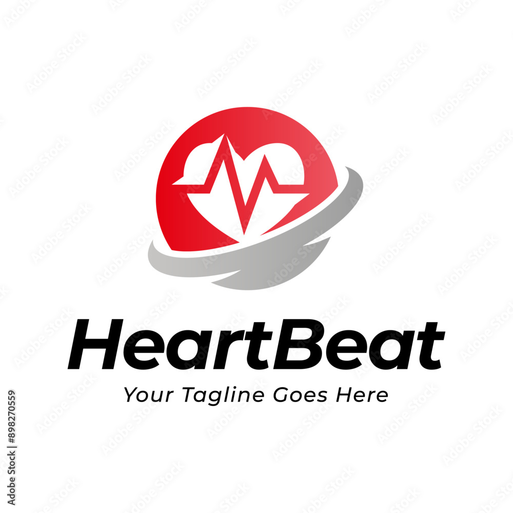 Heart beat logo vector, ECG Logo vector illustration. Stock Vector ...