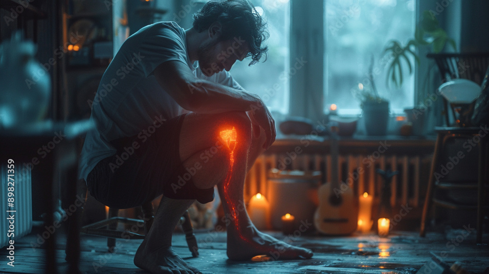 Visual Representations of Pain Locations in the Human Body Stock Photo ...