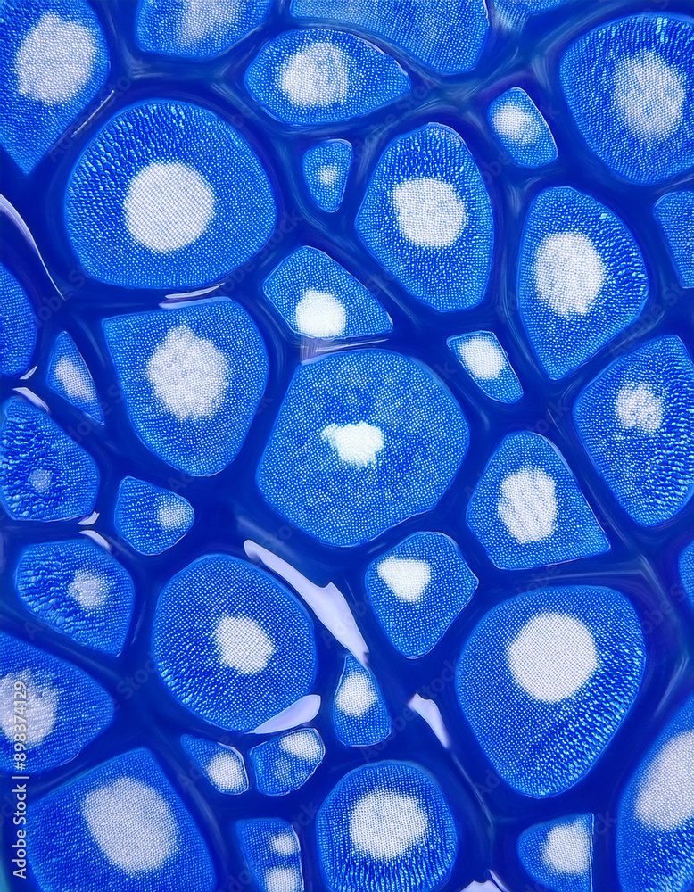 Plant cell micrograph, microscopic view of cells enlarged Stock ...