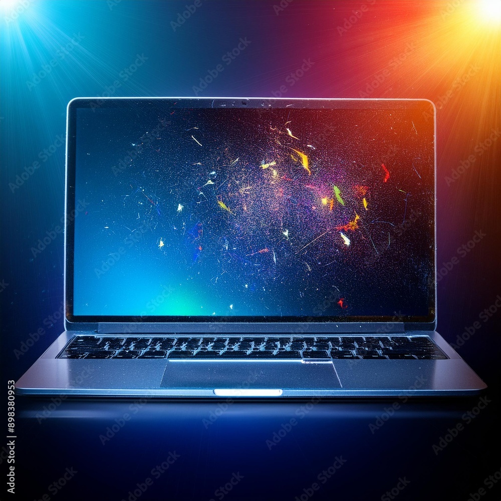 Dust scratches overlay Aged laptop screen Distressed filter for photo ...