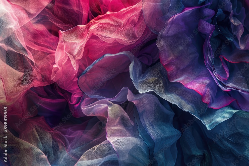 Soft washes of color bleeding into each other, A mound of bright and ...