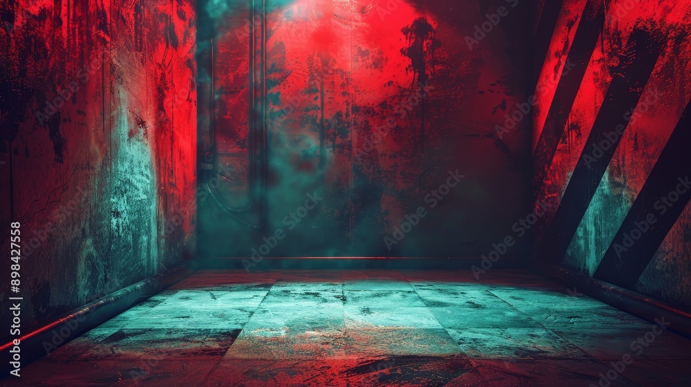 Vintage Crime Scene - Intriguing Chalk Outline Mystery with Abstract ...