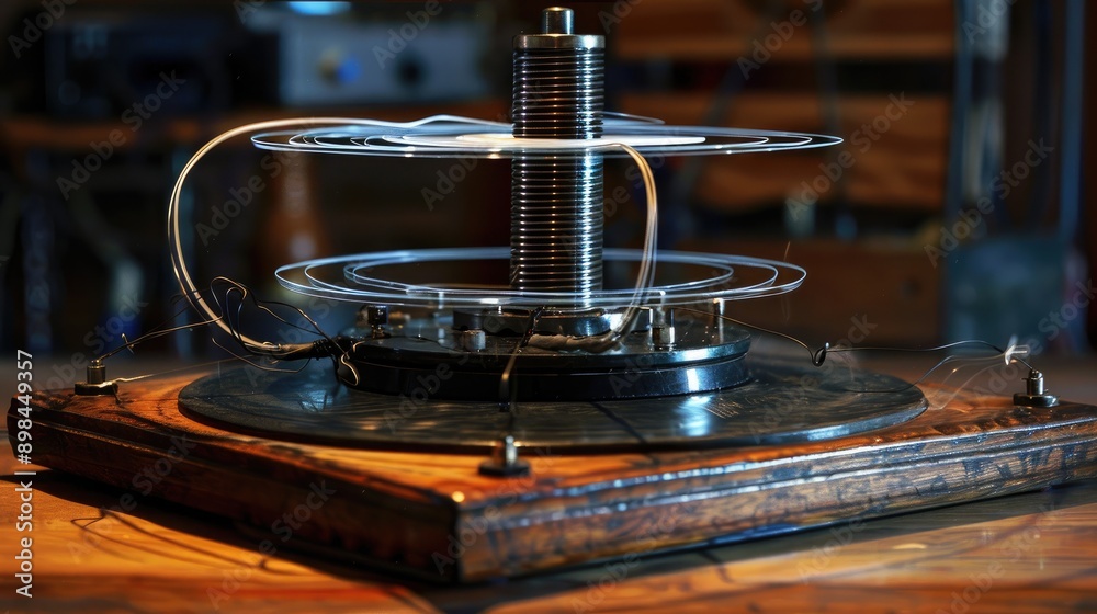 Demonstration of Faraday's law with electromagnetic induction and ...