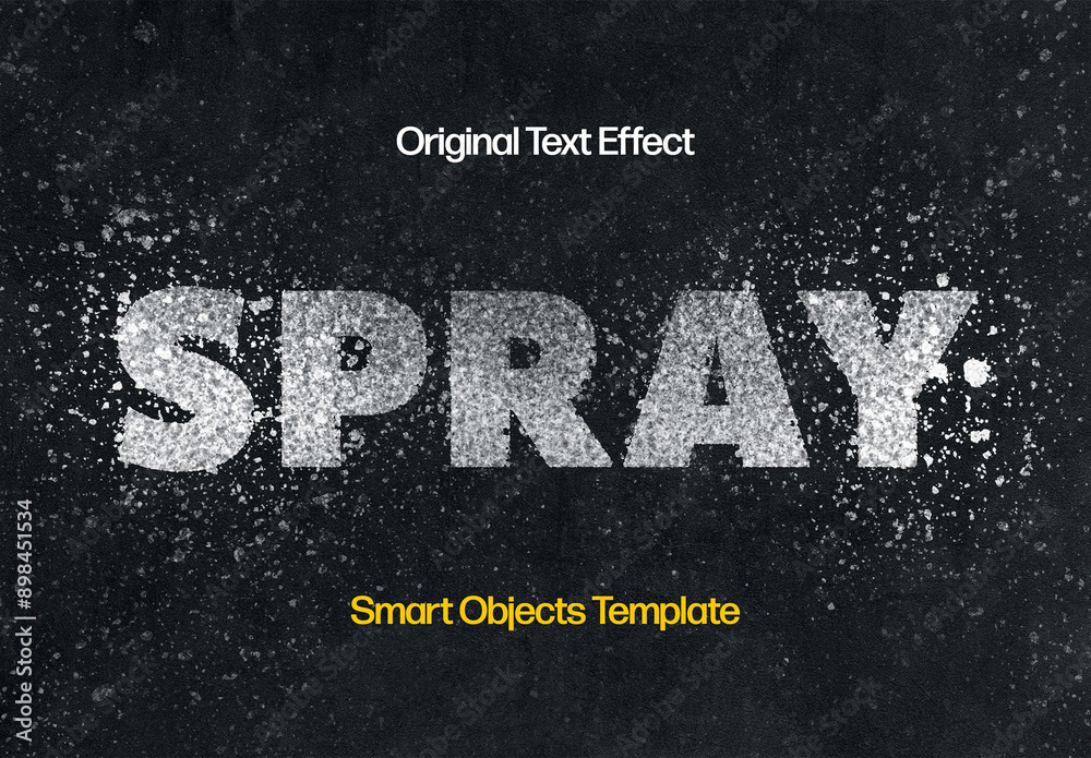 Spray Paint Text Effect Mockup Stock Template | Adobe Stock
