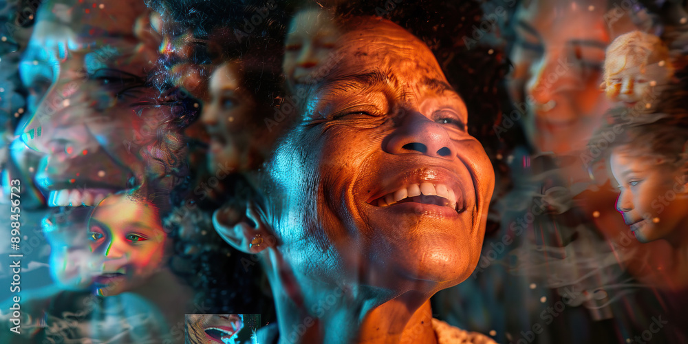 Night of Remembrance: Family members gathered around a photo collage ...