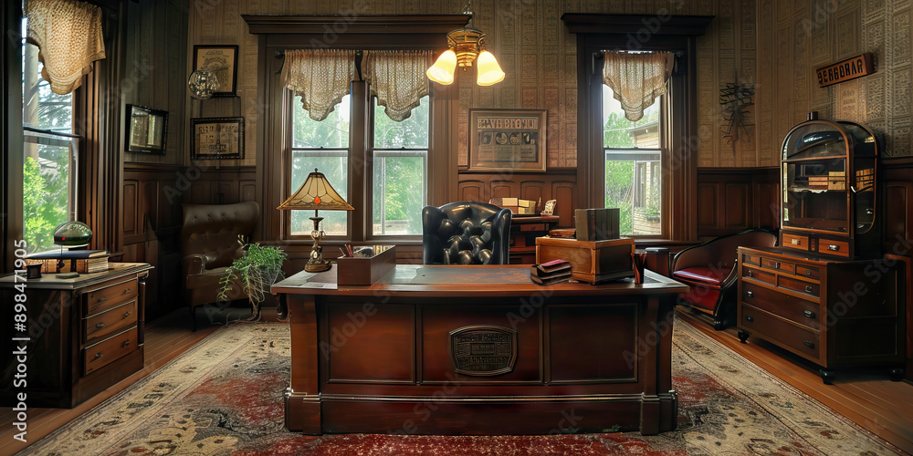 Station Master's Office: An old-fashioned office, complete with a ...