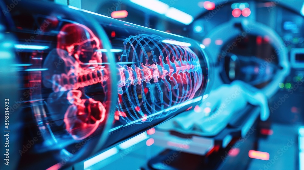 A clear nuclear medicine image showing the distribution of a ...