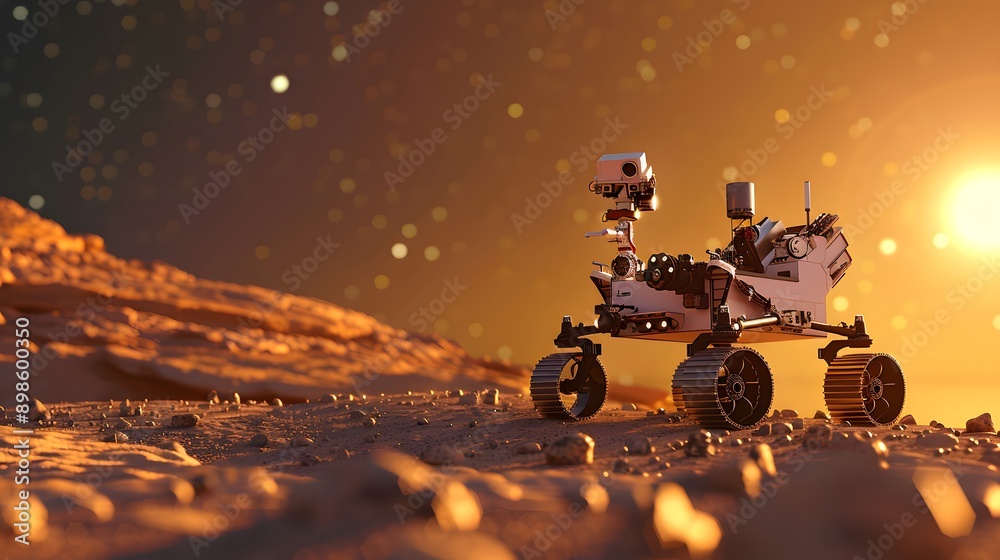 Space Exploration Robot: A robot exploring the surface of Mars ...