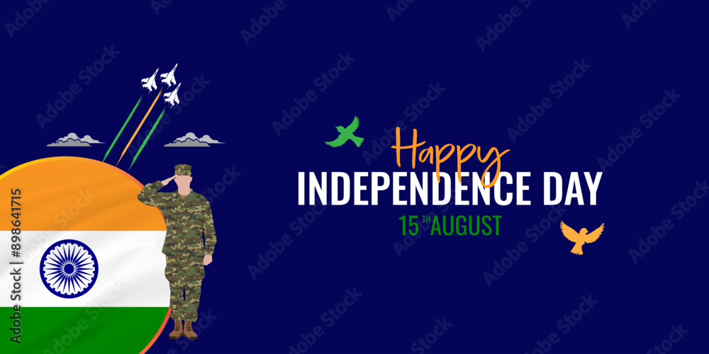 Indian Independence Day Creative Design concept 15th August, Indian ...