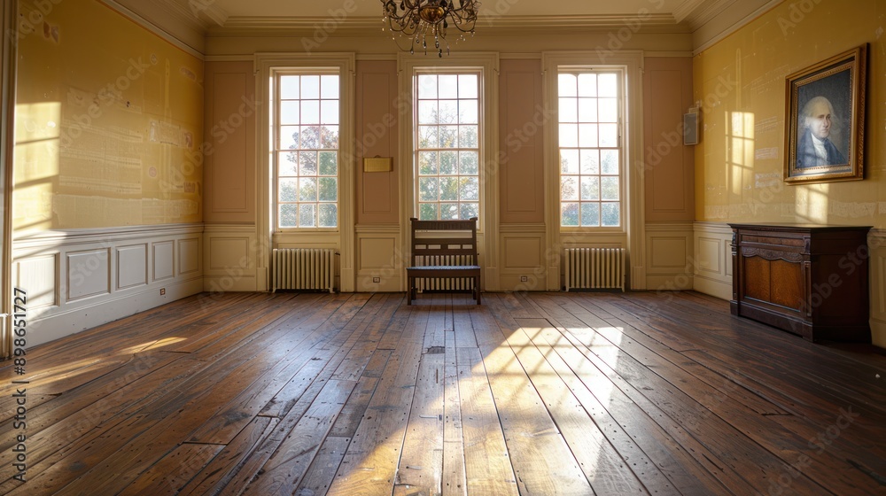 Foto de Restored Assembly Room with George Washington's Rising Sun ...
