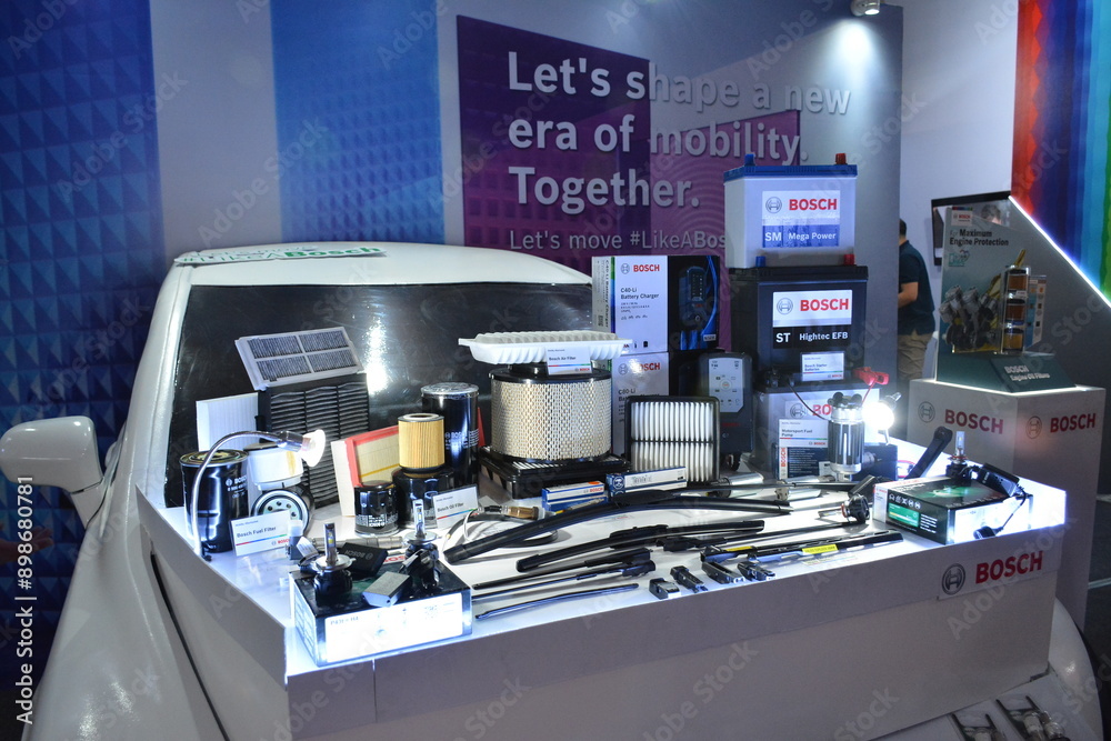 Bosch booth display at Manila International Auto Show in Pasay ...
