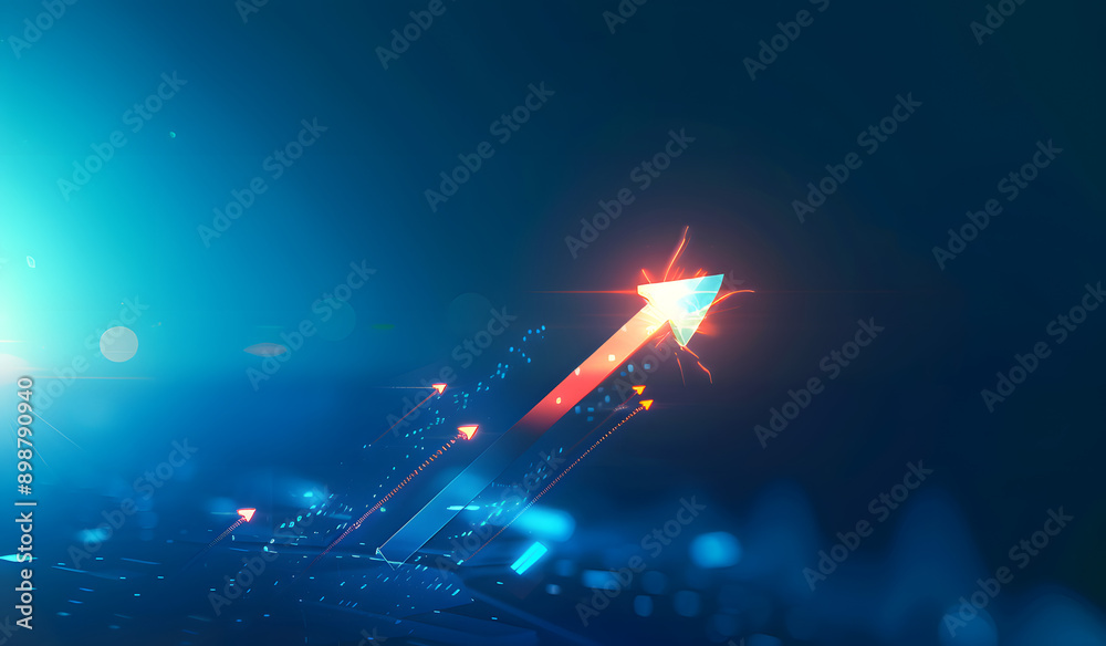 Up arrow business direction symbol on illustration graphic design icon ...