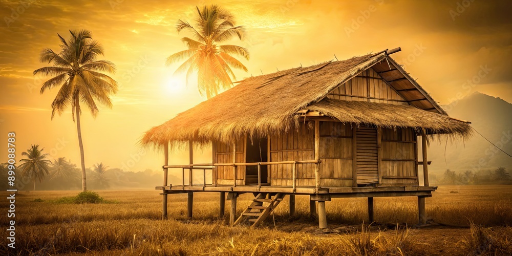 Vintage nipa hut in sepia background, nipa hut, vintage, rustic ...
