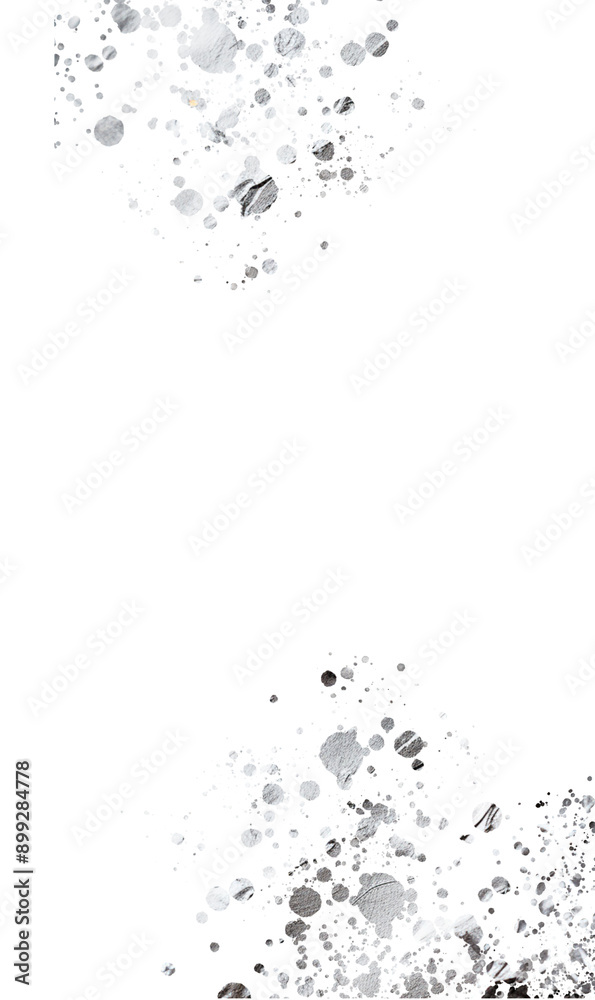 Silver Foil Frame. Silver glitter gradient stack. Silver glitter ...