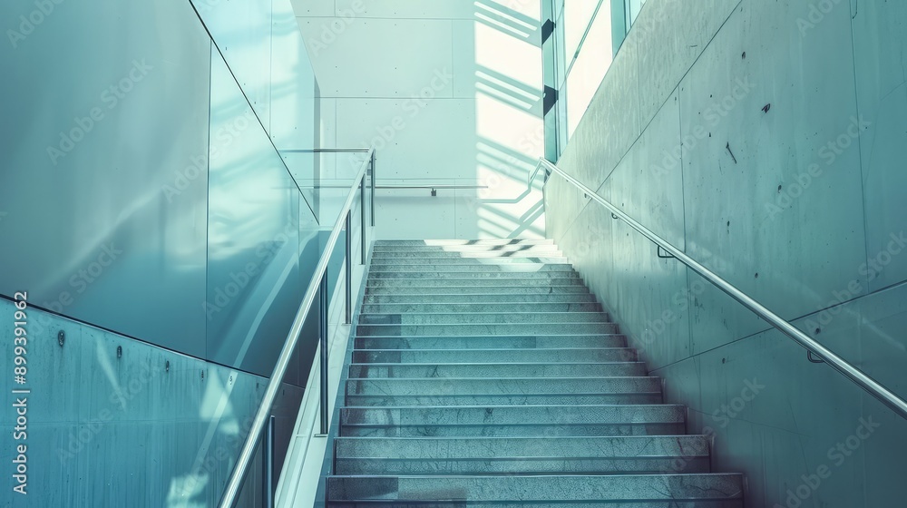 staircase in office building,stairs emergency and evacuation exit stair ...