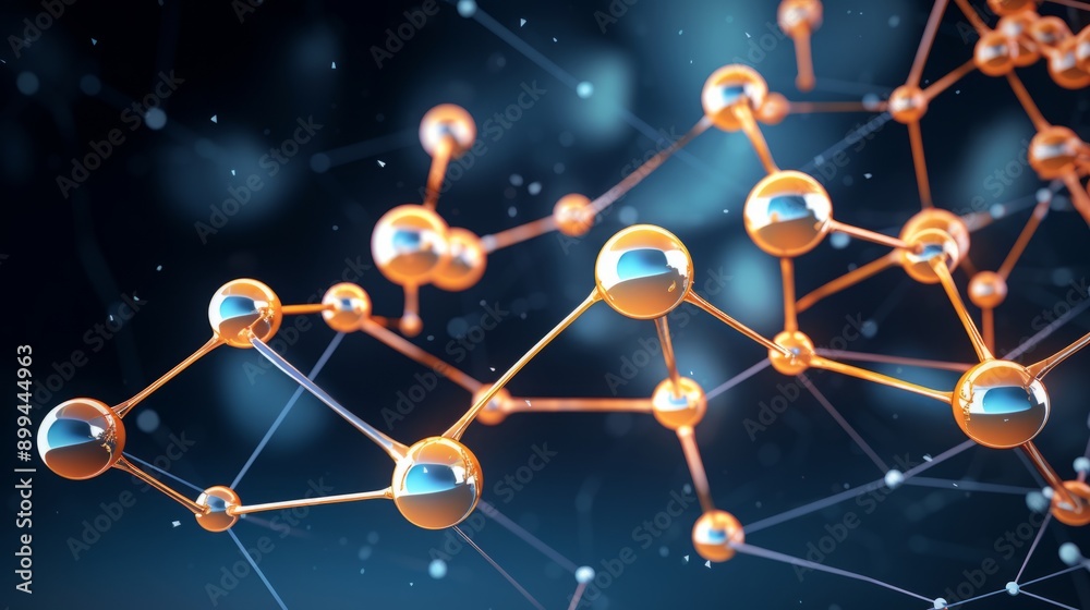 3d rendering of chemical molecule model: advanced visualization for ...
