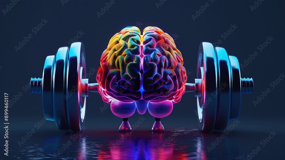 cognitive fitness 3d rendering of anatomically detailed human brain ...