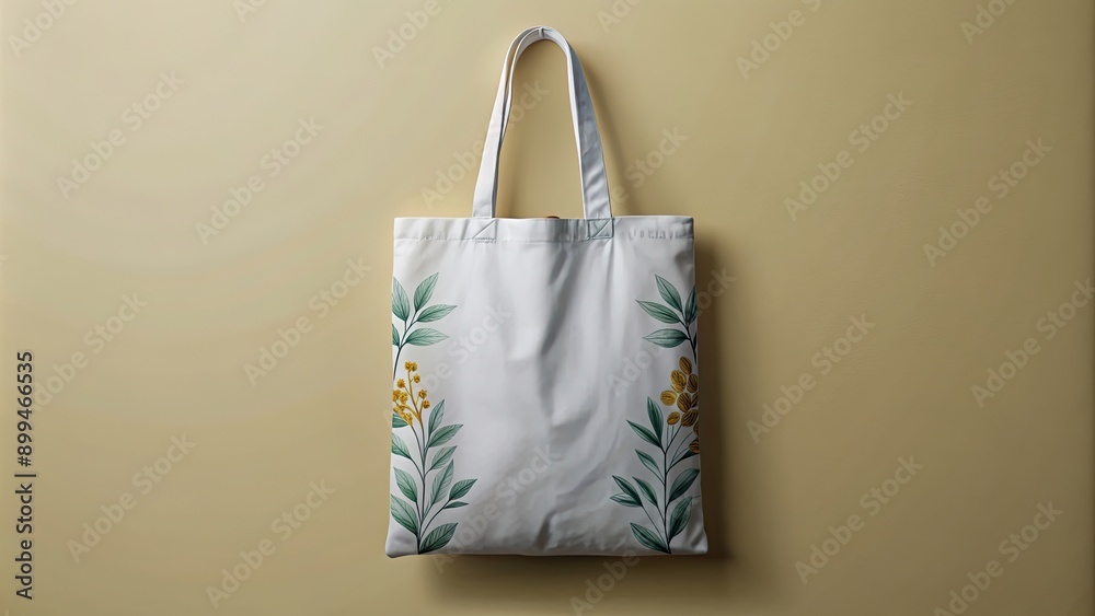 Empty tote bag mockup for showcasing custom designs or logos , blank ...