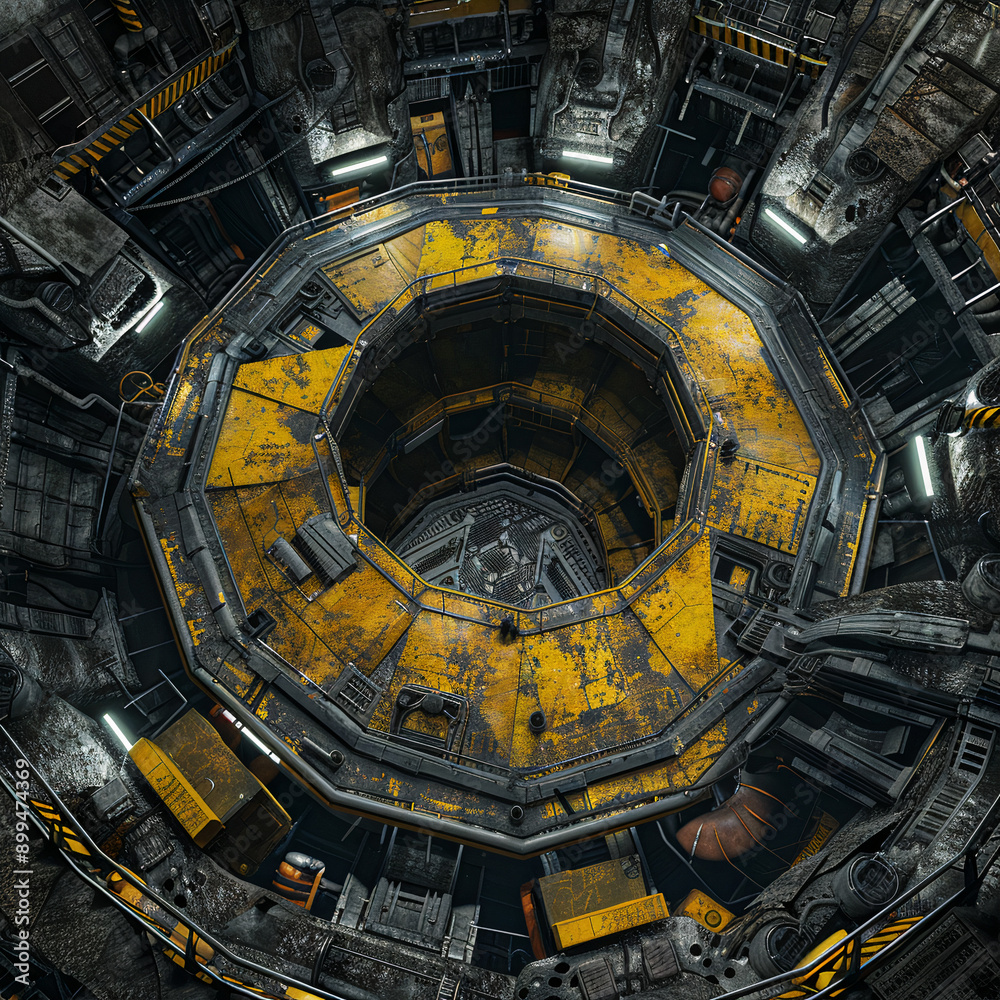 ภาพประกอบสต็อก Post Apocalyptic Battle Map for RPG ,Map for Dungeons ...