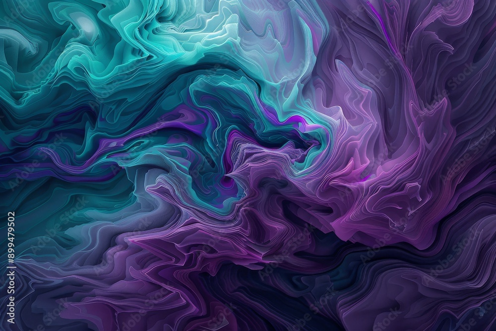 Dynamic wallpaper cyan-crimson mix marble-like textures luminous stars ...