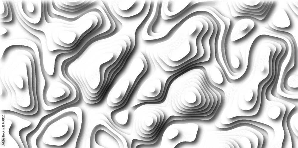 Topographic canyon geometric map relief texture with curved layers and ...