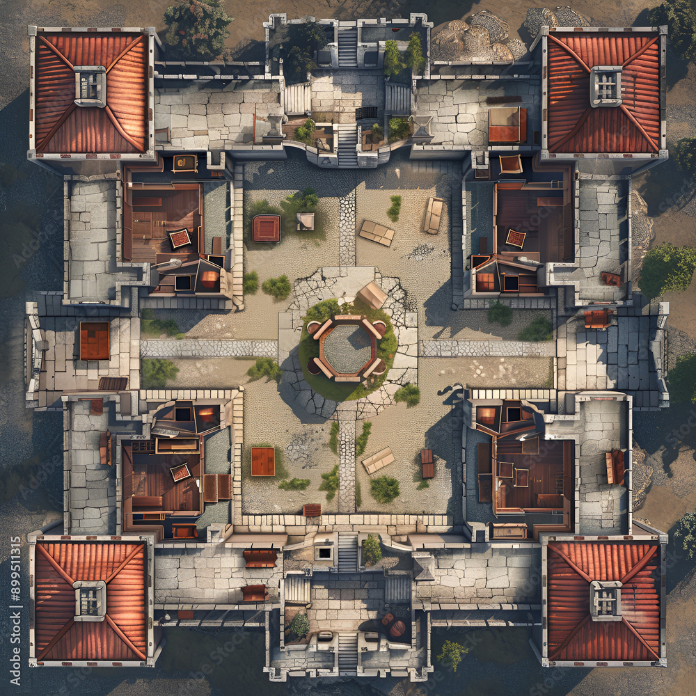 Ancient Rome Battle Map for RPG ,Map for Dungeons and Dragons,DnD map ...