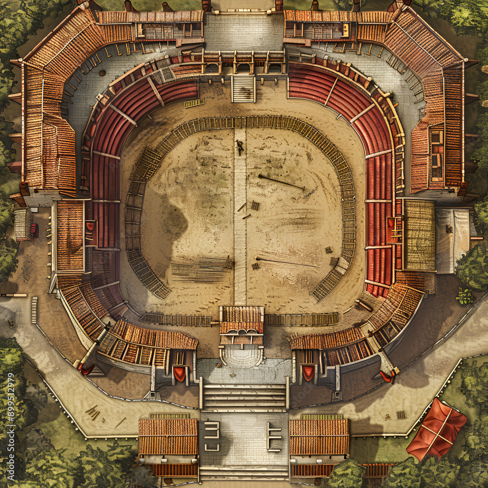 Ancient Rome Battle Map for RPG ,Map for Dungeons and Dragons,DnD map ...