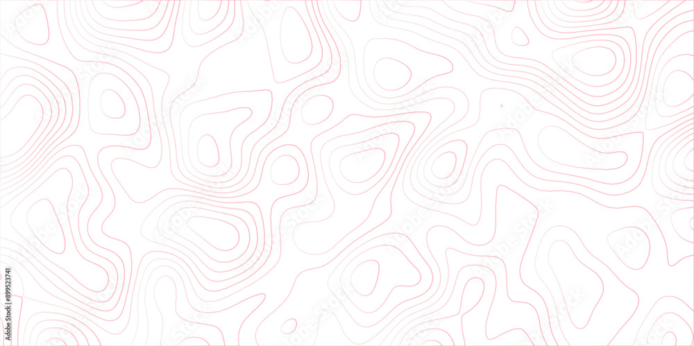 Lines Topographic contour lines vector map seamless pattern. Geographic ...