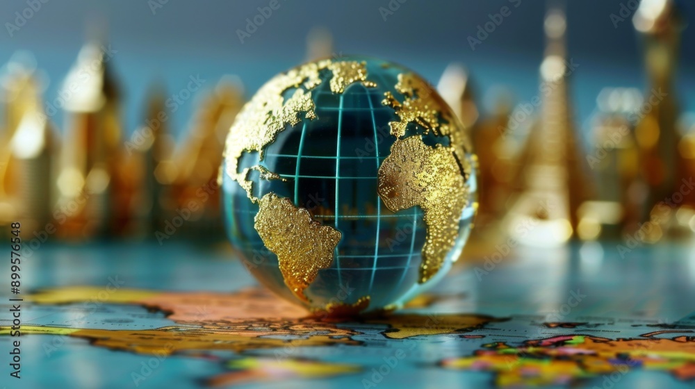 Urban skylines of emerging economies, showcasing vibrant city growth ...