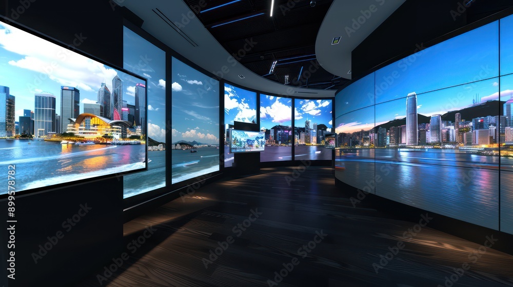 virtual event planning office with digital venue previews and event ...